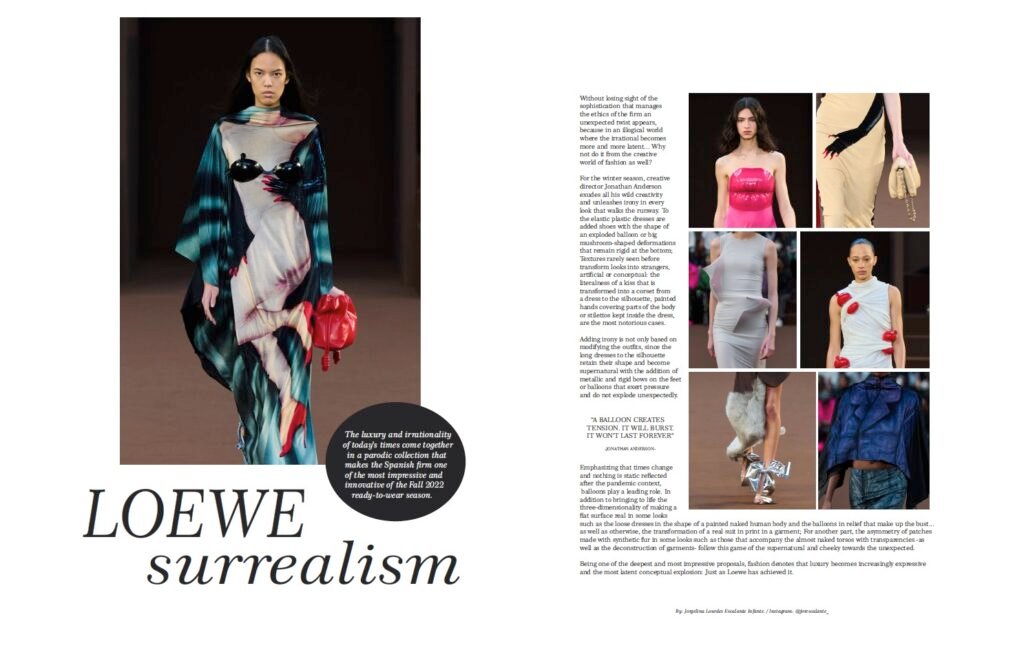 LOEWE surrealism – OFF TOWN MAGAZINE – FASHION AND LIFESTYLE